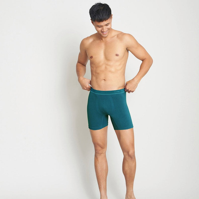 Men's Running Boxer Shorts - Teal | runderwear™